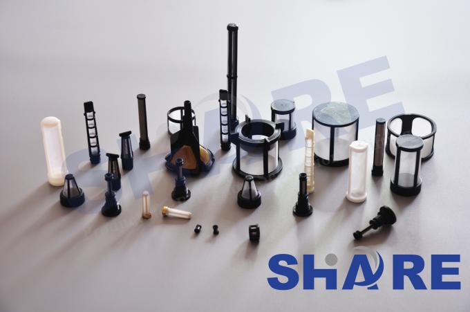 Injection Plastic Polymer Molded Filters Precise Mesh Insert
