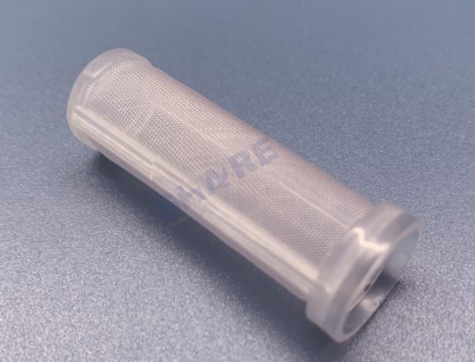 ABS Molded Blood Transfusion Tubular Filters With PE Mesh Micron 150um