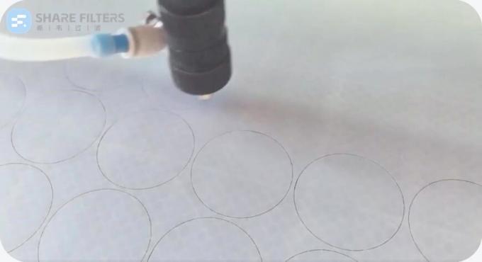 200μM Polyester Filter Mesh Disc Laser Cut For Cleanliness Analysis