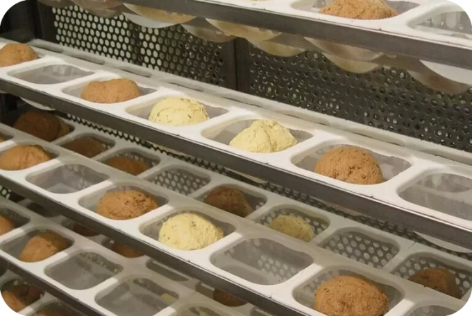 Square Bakery Proofer Cups Outsize 109.2x106.8mm Food Grade Material